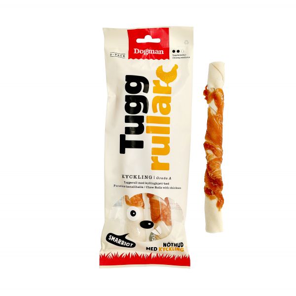 Köp Dogman Tuggrulle Kyckling 20cm 2-Pack - Wermlands Djur & Natur